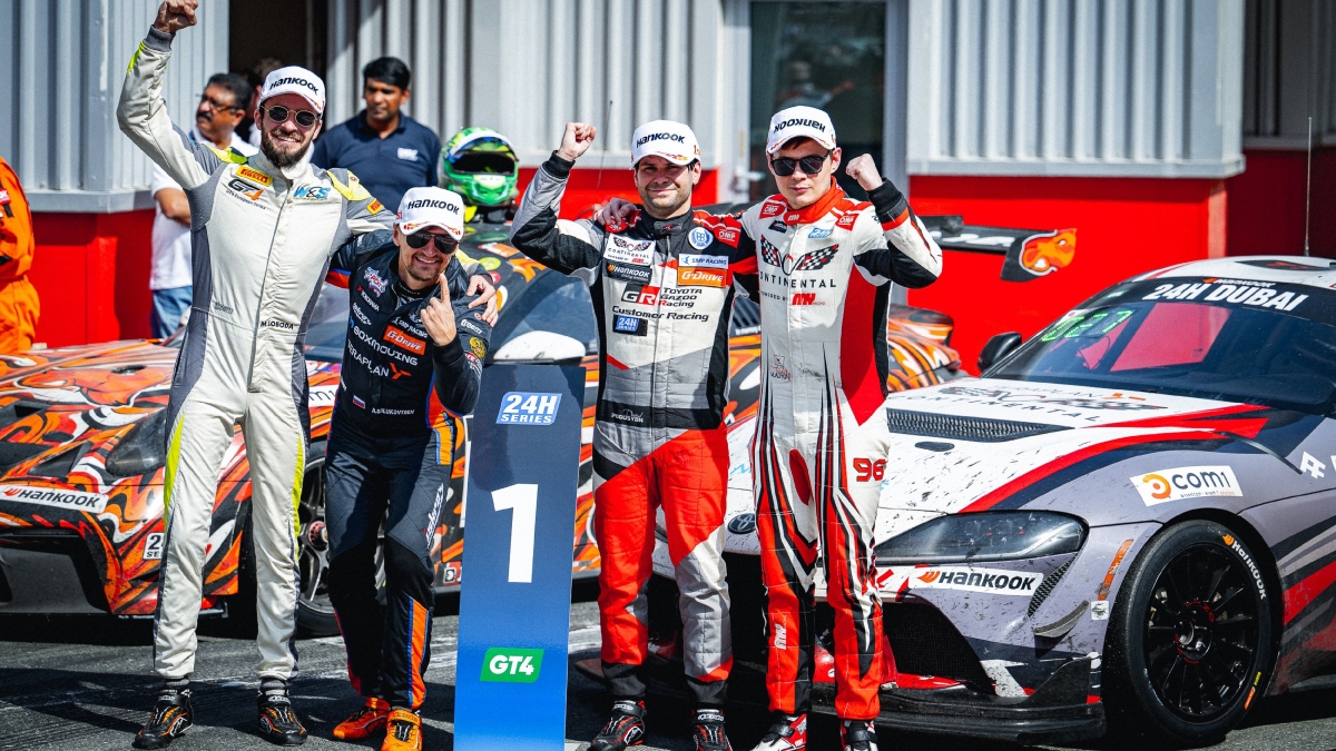 Emirati team makes history by winning GT4 class at the Hankook 24H Dubai