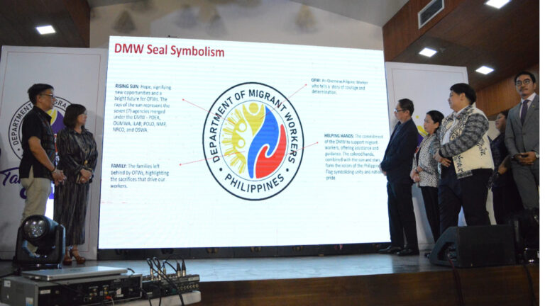 DMW unveils official logo symbolizing hope and unity for OFWs