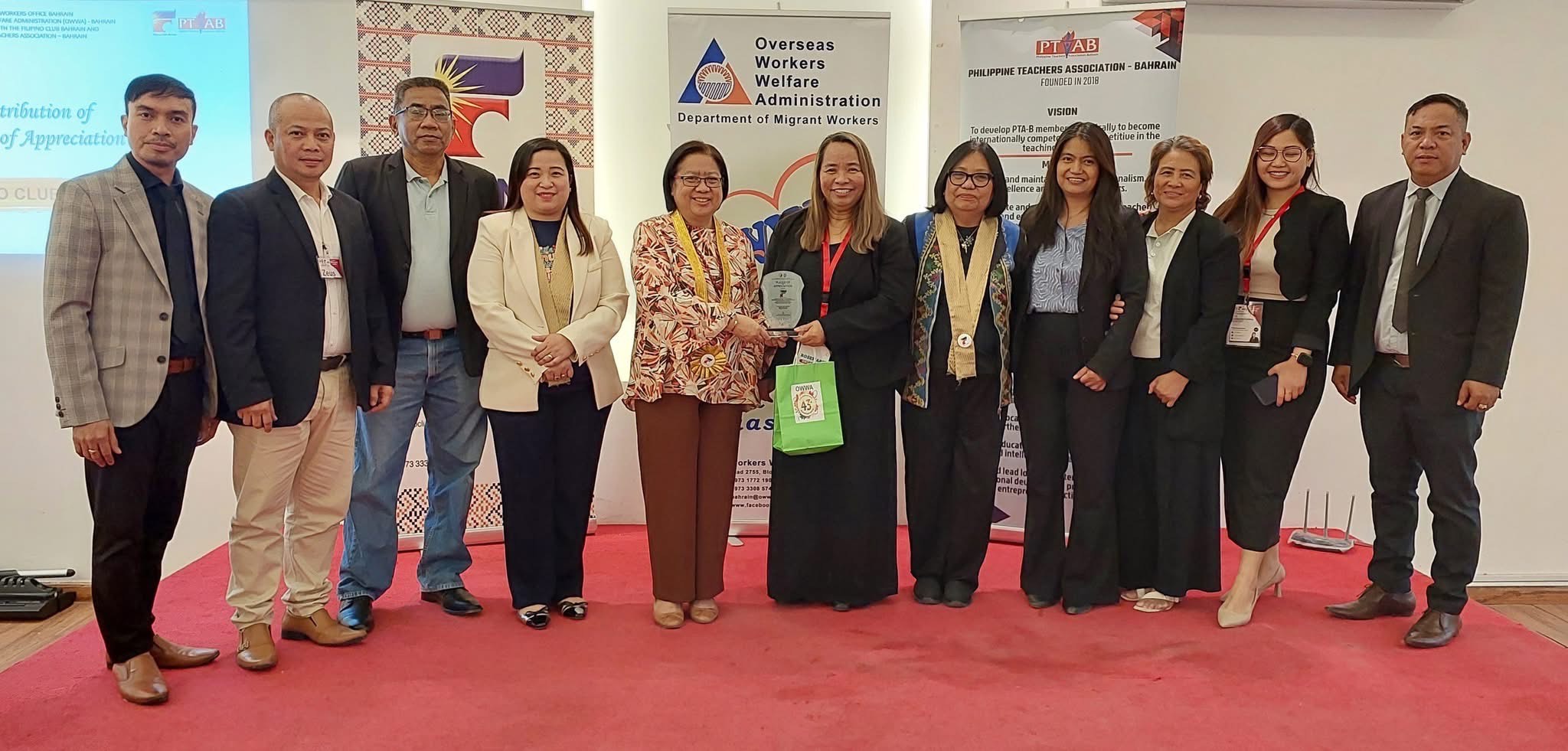 Top achievers honored as over 50 Filipino workers in Bahrain complete ...
