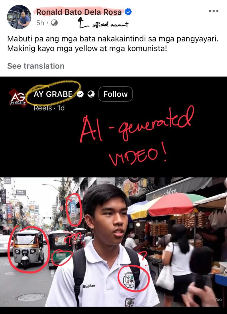 Senator Dela Rosa draws flak for sharing AI-generated pro-Duterte video