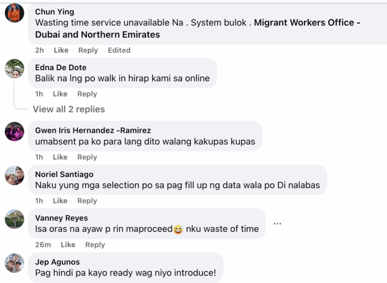 OFWs in UAE face OTP issues with DMW's new online contract verification ...