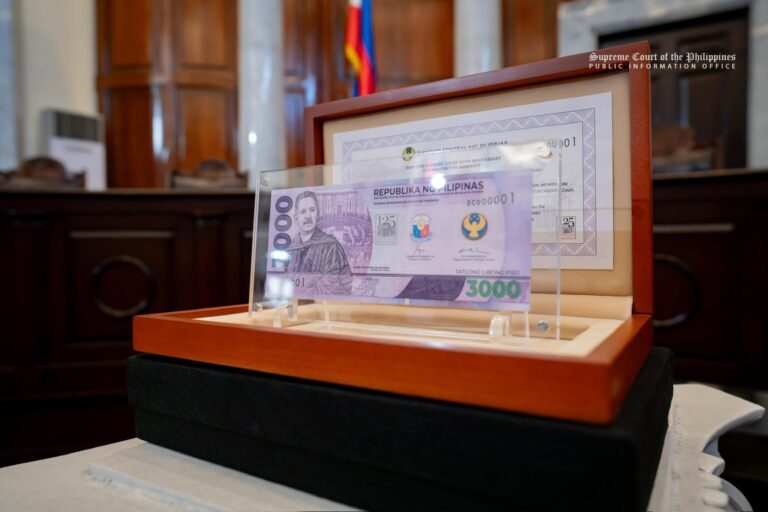 Supreme Court rolls out P3,000 bill and P125 coin to mark 125 years
